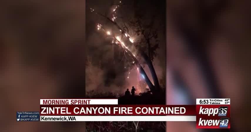 Firefighters contain large fire at Zintel Canyon | Local News ...