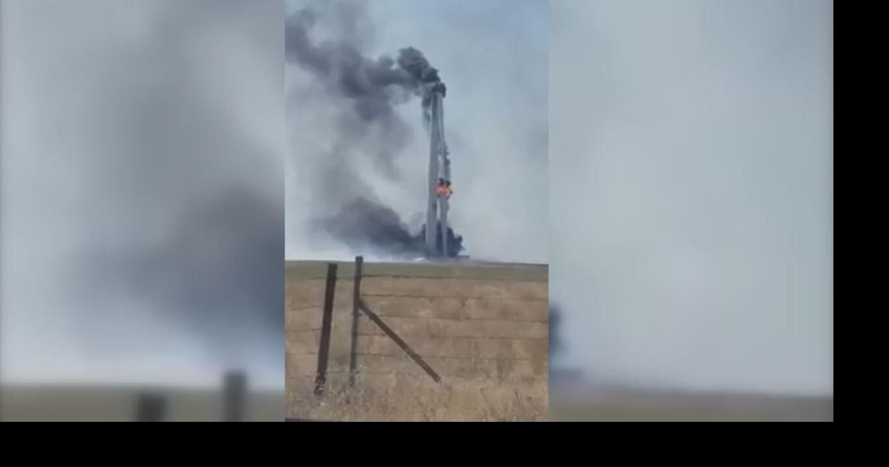 Burning wind turbine causes wildfire in Klickitat Co. near Bickleton ...