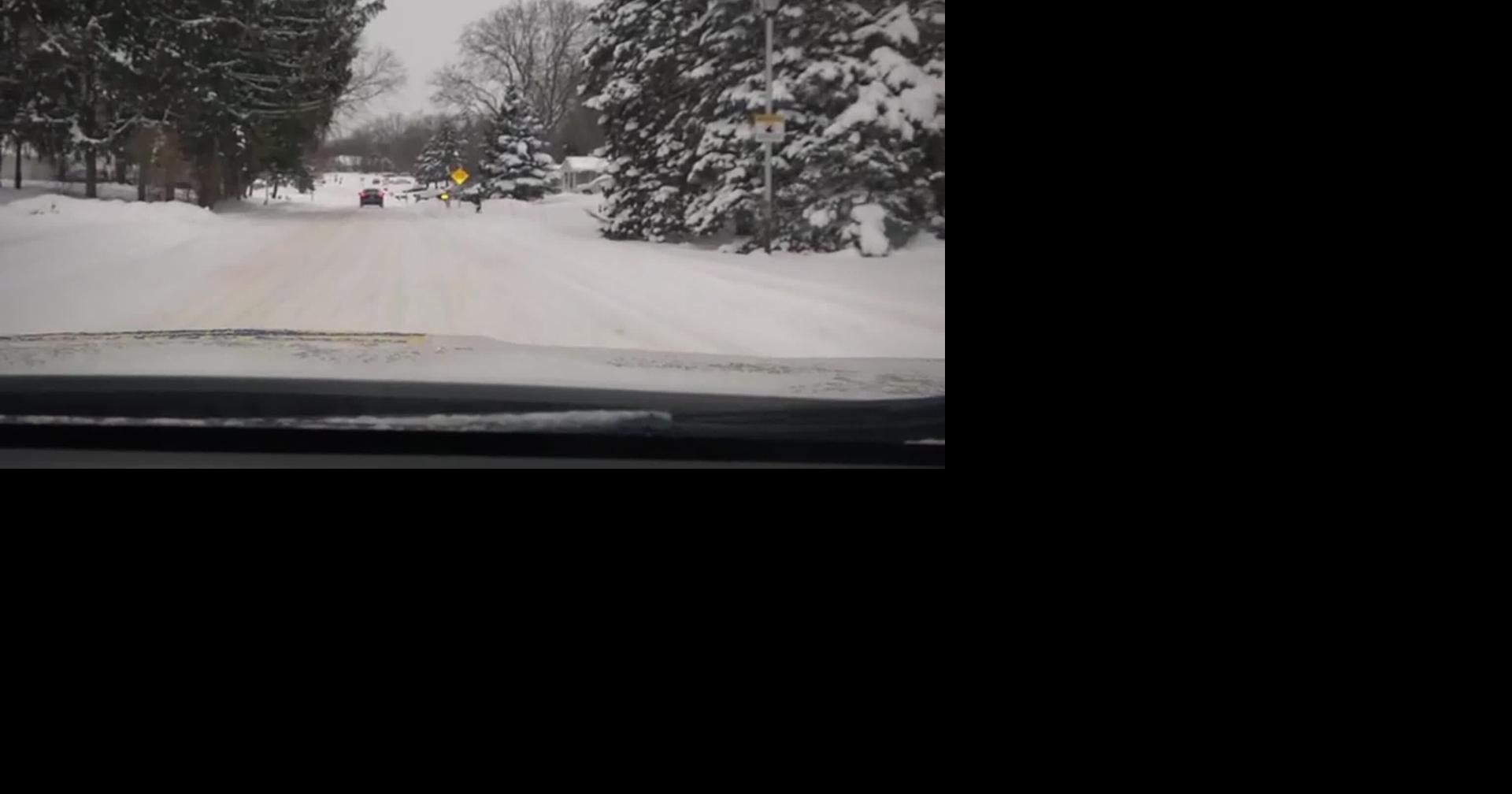 RAW: MI: SNOW, WIND IMPACT ROADS IN KALAMAZOO COUNTY | National News ...