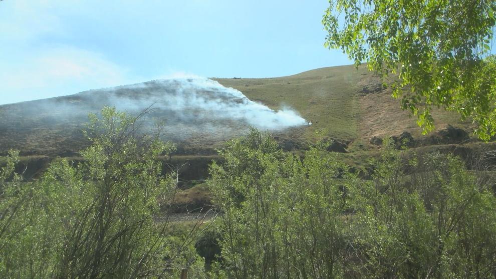 Selah firefighters battling brush fire on hillside near Harlan Landing ...