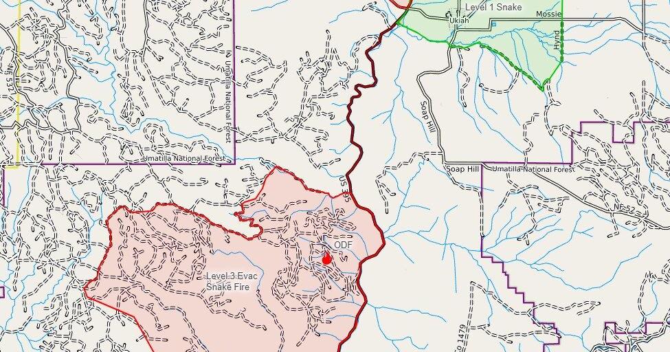 New evacuation orders in place for Umatilla County Battle Mountain ...