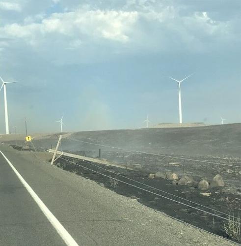 The Vantage Highway & Cow Canyon wildfires are almost completely ...