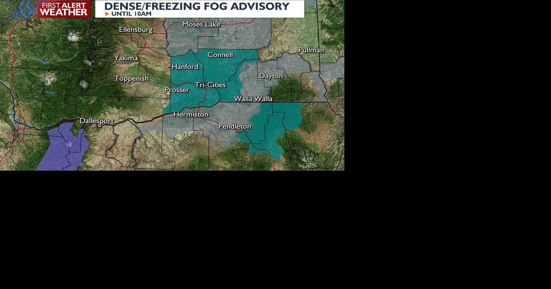 First Alert Forecast - Freezing and Dense fog for some regions, and ...