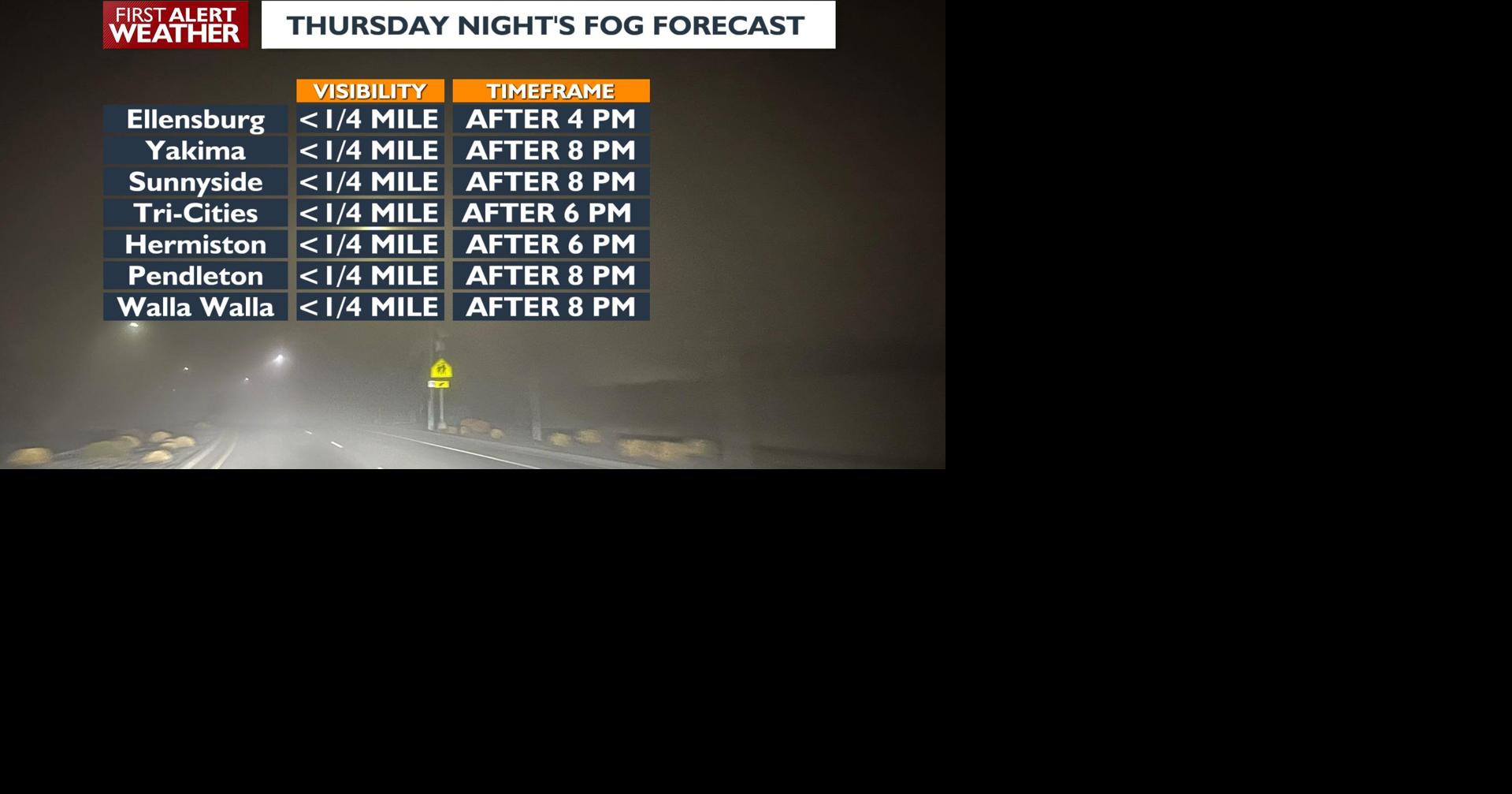 Thursday Night's Fog Forecast | | applevalleynewsnow.com