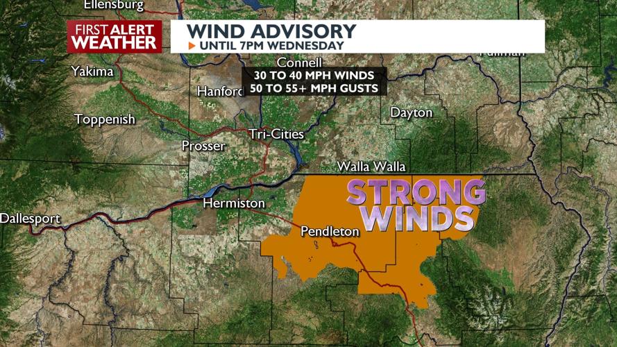 Wind Advisory Issued for Northeast Oregon, Winds Exceeding 55 mph ...