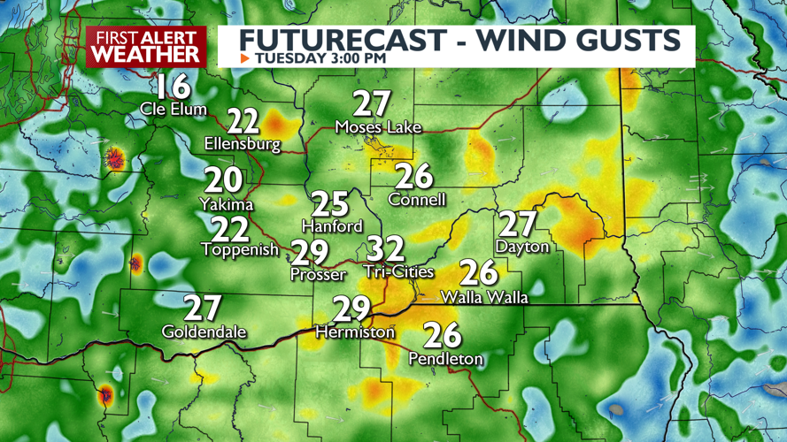 Tuesday Weather Forecast: Light showers expected and windy, gusty ...