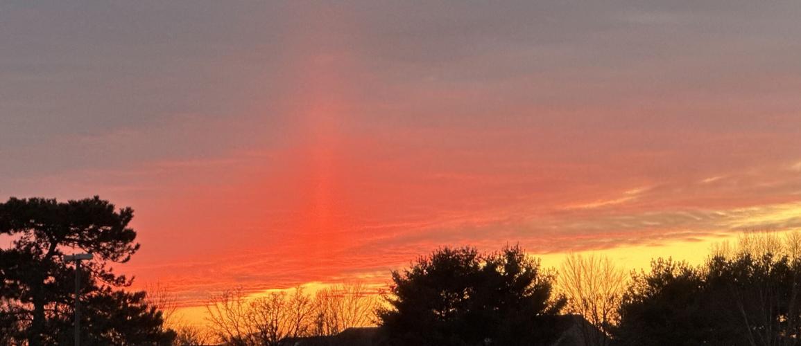 Sunset Sunbeam Captured From Pasadena Wednesday 2/19 | News | arundel.news