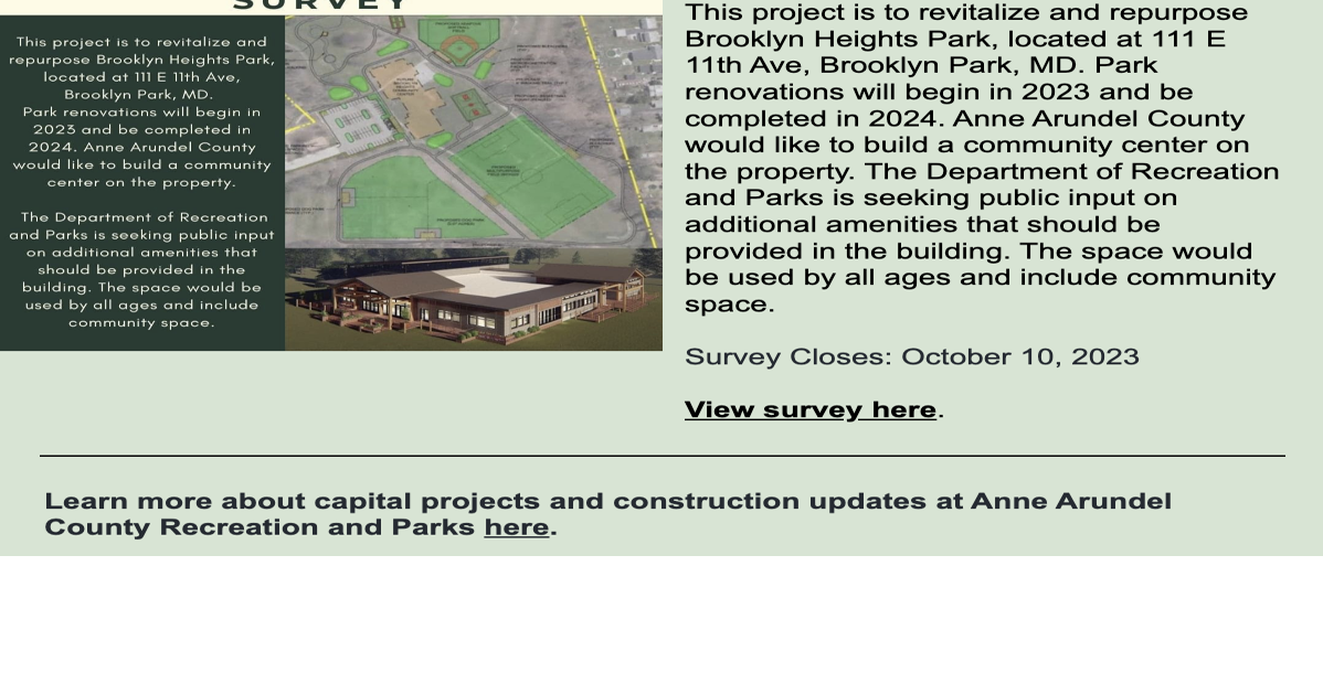Brooklyn Park Community Center Survey Closes October 10 | News ...
