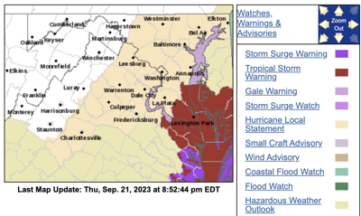 GALE WARNING IN EFFECT FROM 6 PM FRIDAY TO MIDNIGHT EDT SATURDAY NIGHT ...