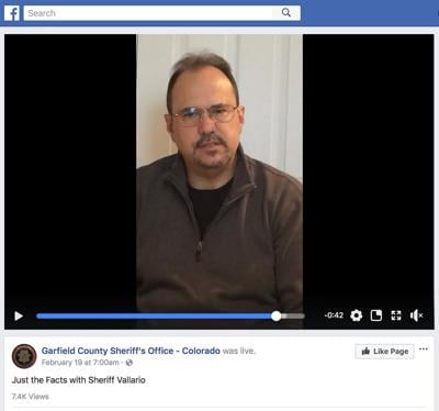 Garfield County sheriff defends Facebook video | News | aspendailynews.com