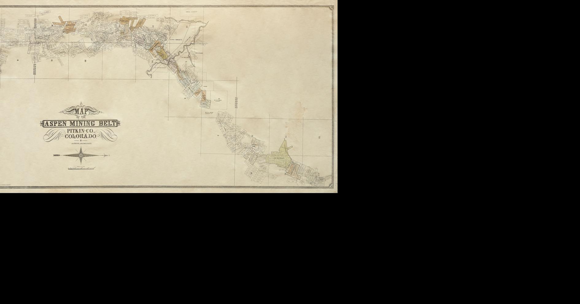 Gallery showing rare Aspen maps and mining-era treasures | Arts ...