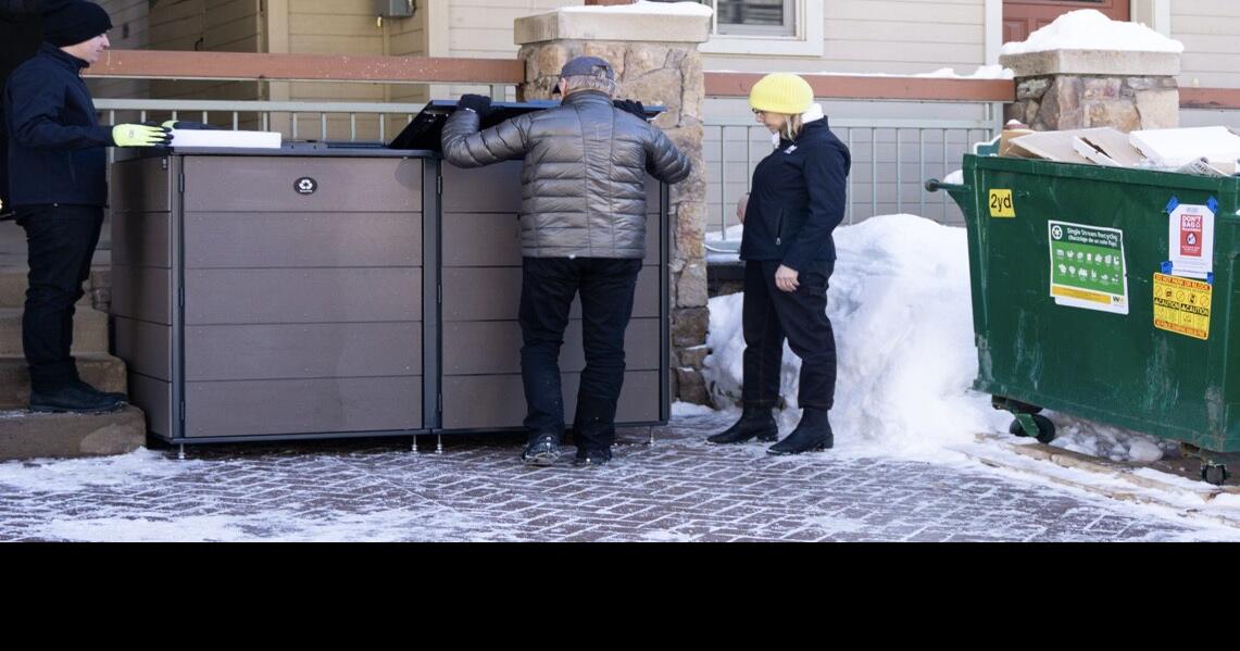 New bear-proof trash enclosures keep animals away and homes looking ...