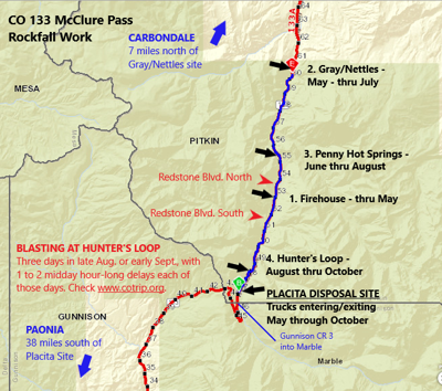 McClure Pass rockfall mitigation starts week of May 3 and continues ...