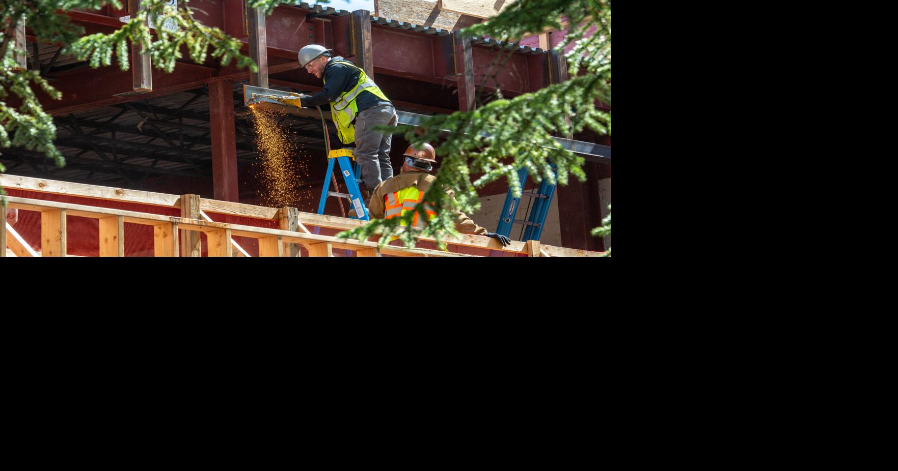 A welder works on the new JAS Center | Multimedia | aspendailynews.com