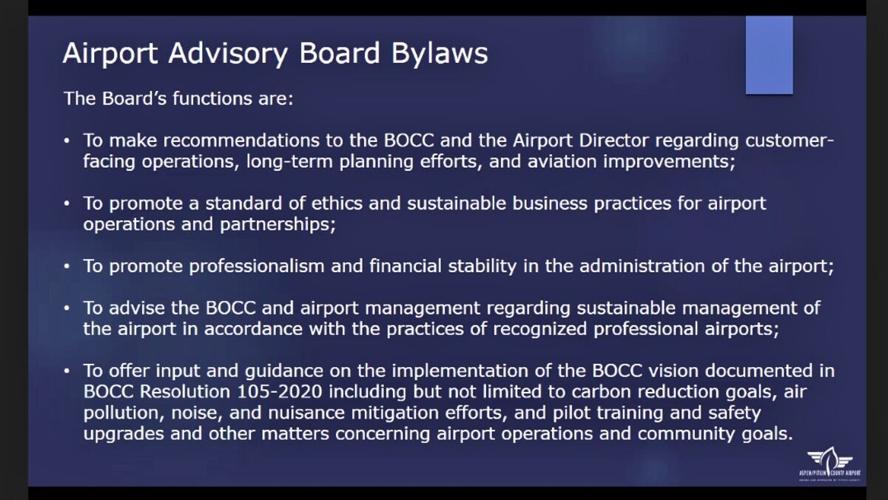 Officials say ‘bumpy' start is normal for airport advisory board | News ...