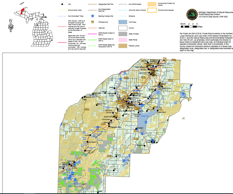 New online, updated maps show state forest roads open to ORV use in ...
