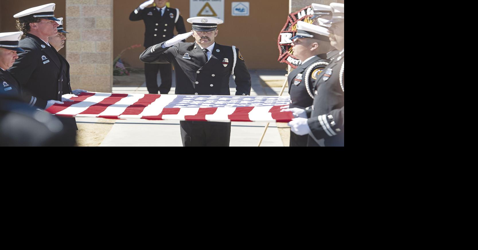 LAFD holds flag ceremony for fallen fighter | News | avpress.com