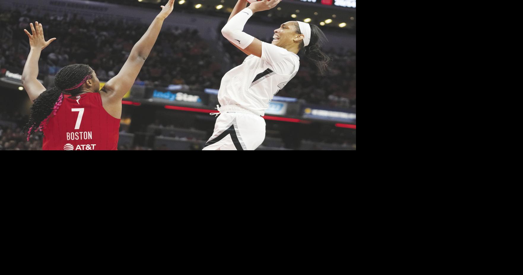 Wilson becomes WNBA’s single-season scoring leader, Aces beat Fever for ...
