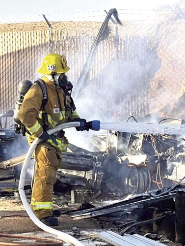 Cal City FD battles RV fire | News | avpress.com