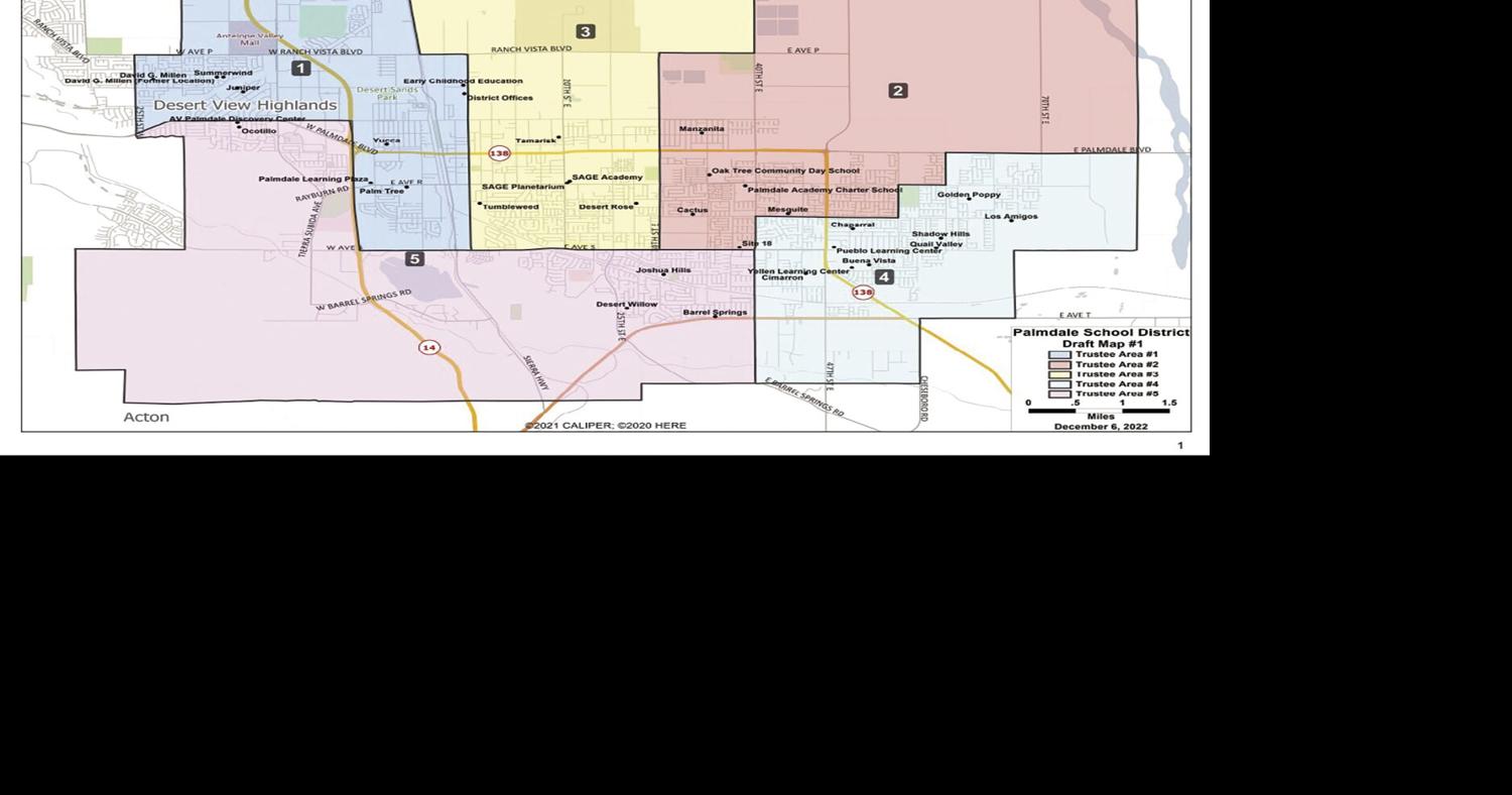 Palmdale District considers two draft trustee area maps | News ...