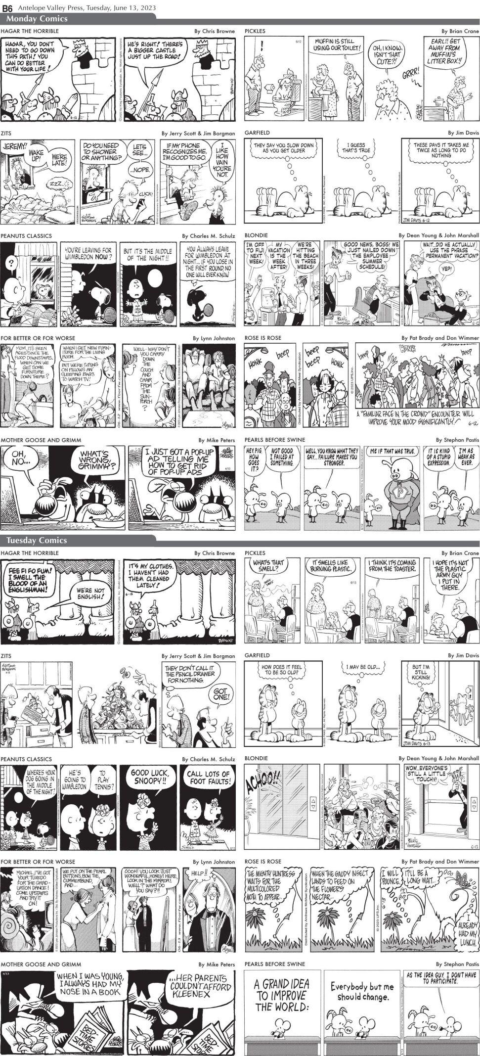 Comics, June 13, 2023 | Puzzles Comics | avpress.com