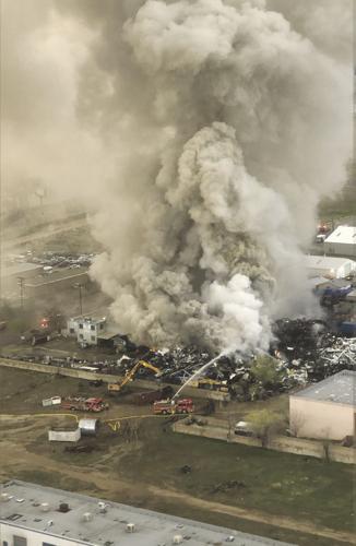 Recycling center fire darkens sky | News | avpress.com