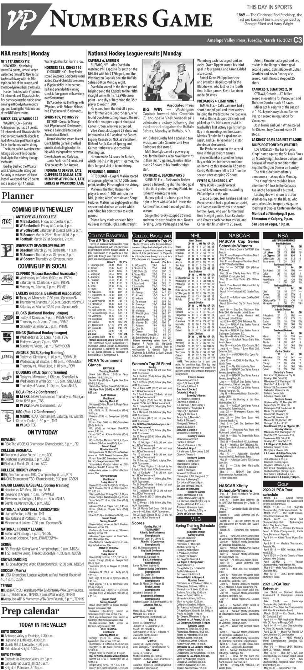 Numbers Game | Sports | avpress.com