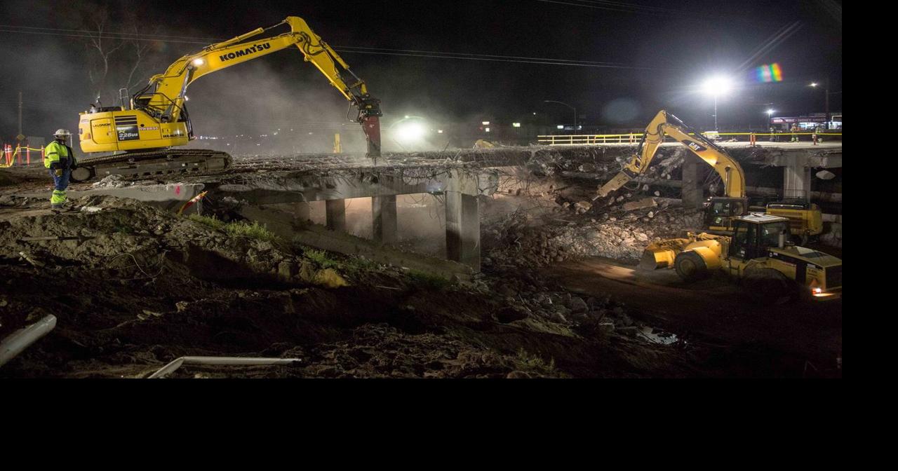 PHOTO GALLERY: Belle Terrace Bridge now half-gone | News | bakersfield.com