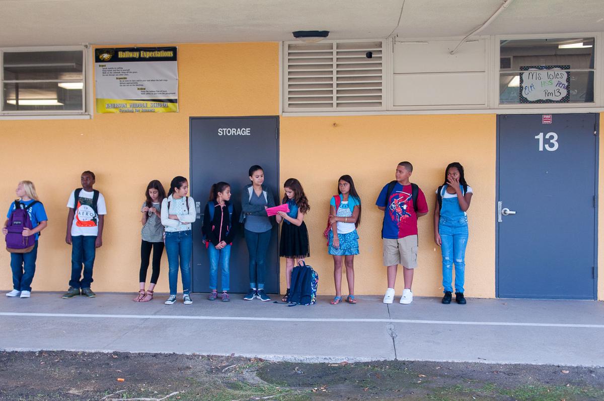 PHOTO GALLERY: First day of school for middle school students | Photo ...