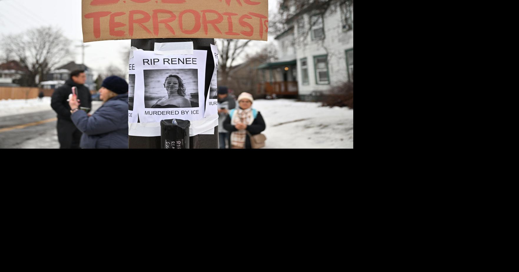 Protesters vent outrage over the immigration enforcement shootings in ...