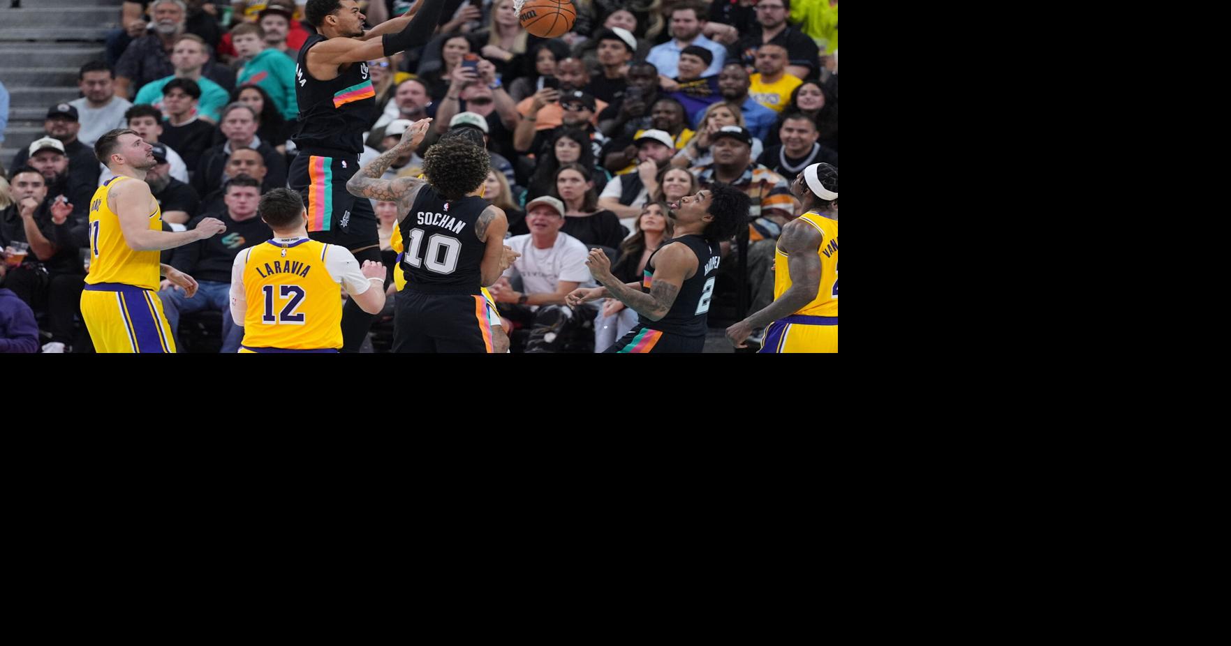 Johnson and Wembanyama fuel Spurs to win over Lakers 107-91, despite ...