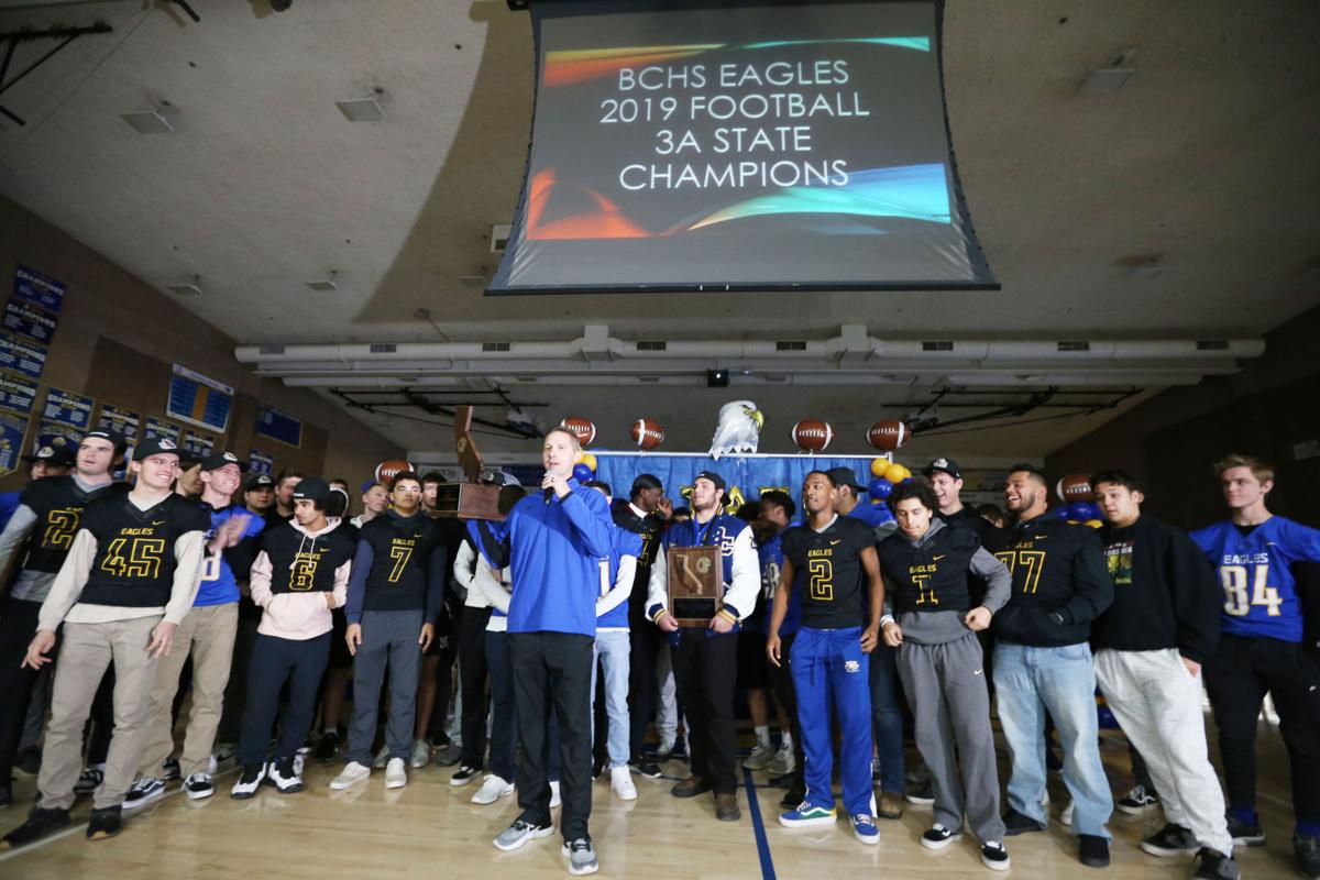 "We actually did something here." BCHS celebrates state football title ...