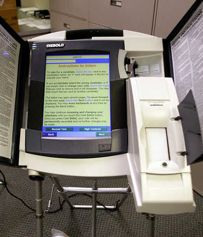 County to again employ embattled Diebold machines for coming vote ...