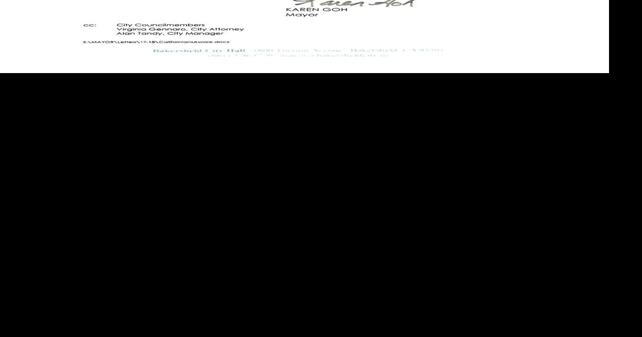 Cal Aware City Response Letter | | bakersfield.com