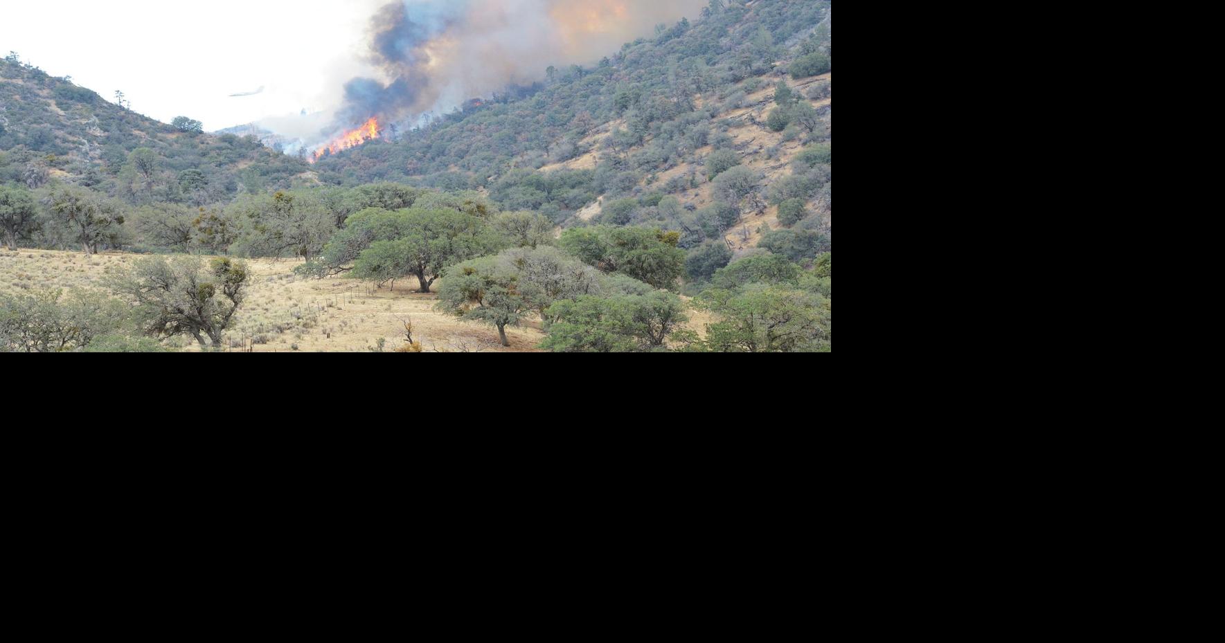Lightning strikes spark mountain fire south of Tehachapi | Breaking ...