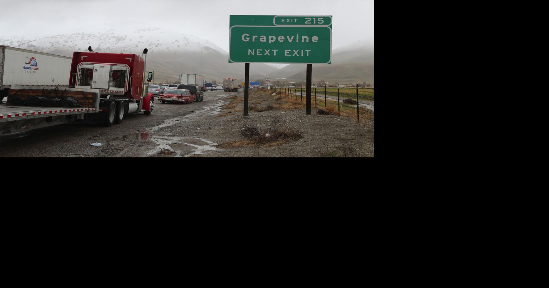 Drivers brave the elements as Grapevine, Tehachapi Pass close during ...