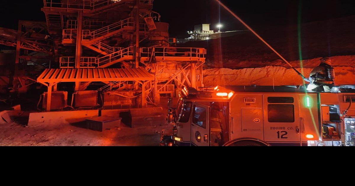 Conveyor belt fire burns 6 stories of mining facility | News ...