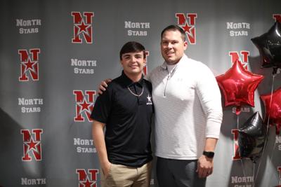 North High football standout Carson Bennett celebrates signing with ...
