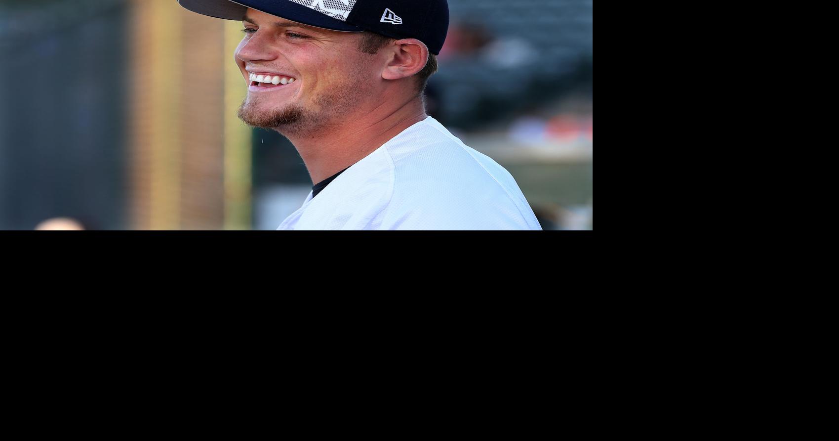 Bakersfield Blaze first baseman Justin Seager in Action at Sam Lynn ...