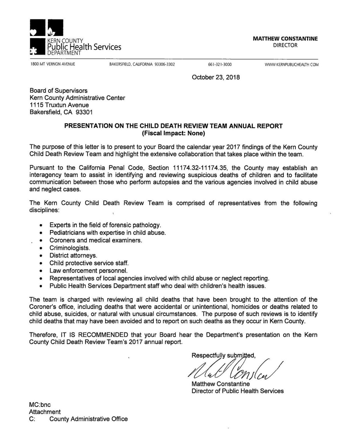Kern County Child Death Review Team report | | bakersfield.com