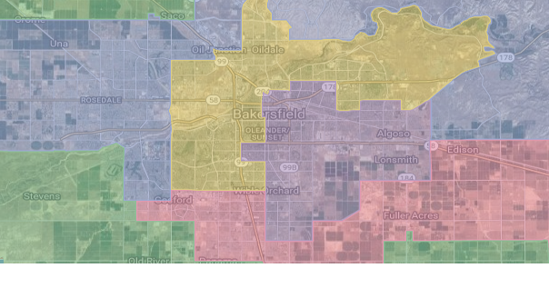 Detailed maps of new Kern County Supervisor's boundaries now online ...