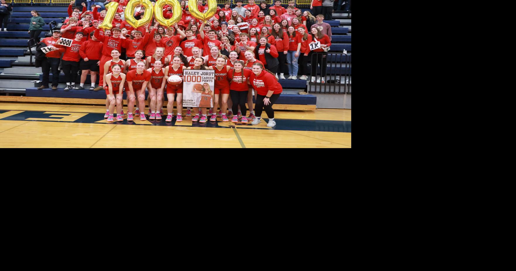 Jordt celebrates 1,000th career point in win | News | baldwin-bulletin.com
