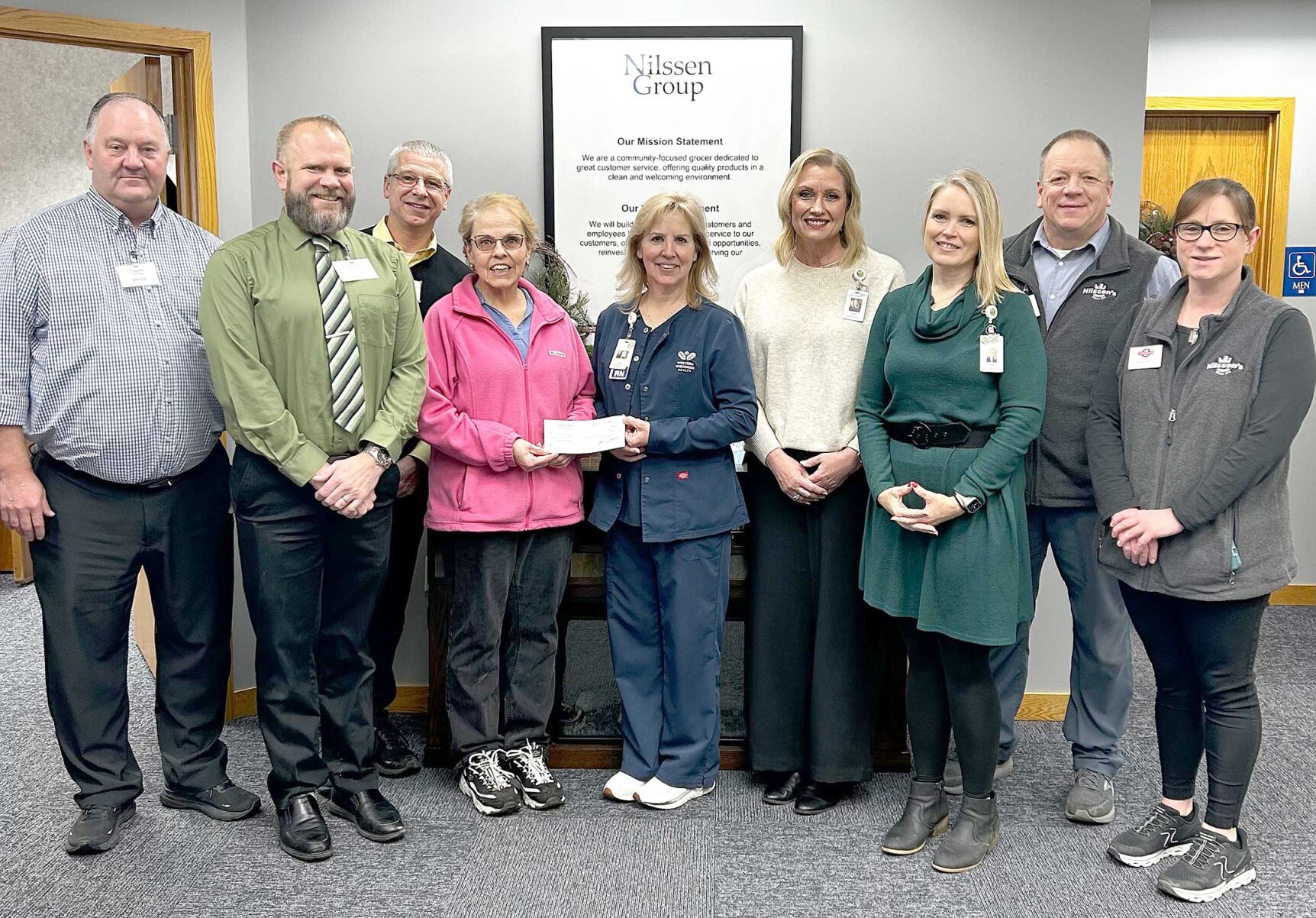 Nilssen’s Group Donates $5,000 to Western Wisconsin Health Cancer ...