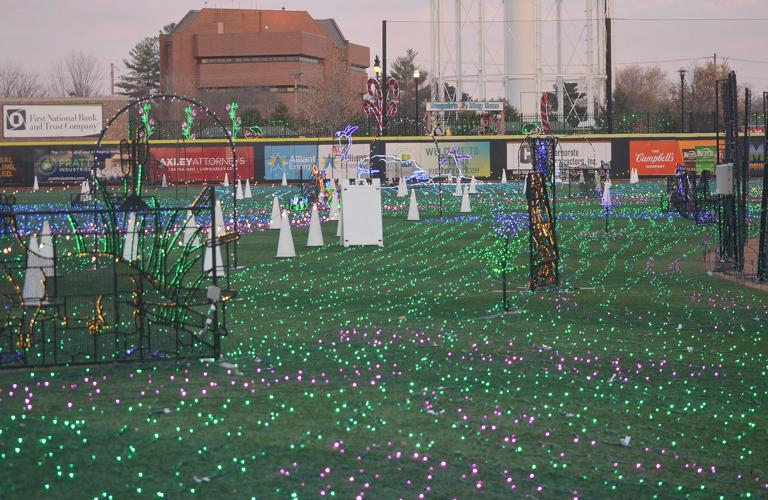 Home Run Holiday Light display makes stadium sparkle | Local News ...