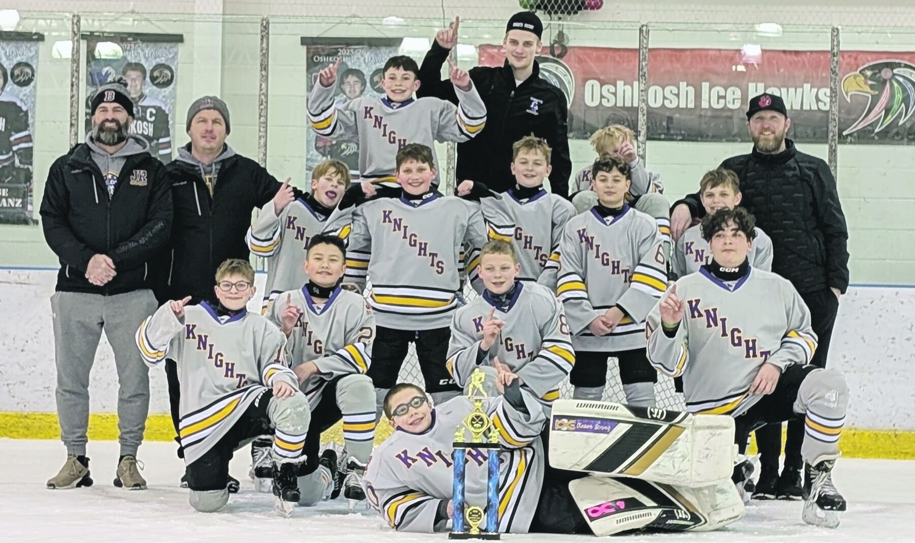 BYHA Junior Knights Peewee A team wins title in Oshkosh | Sports ...
