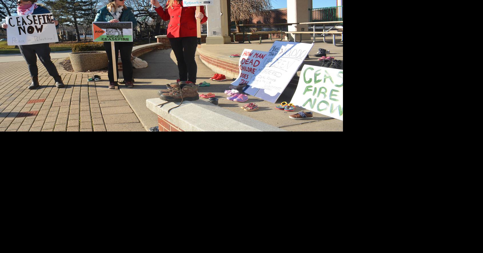 Demonstrators in Beloit call for end to violence in Gaza | Local News ...