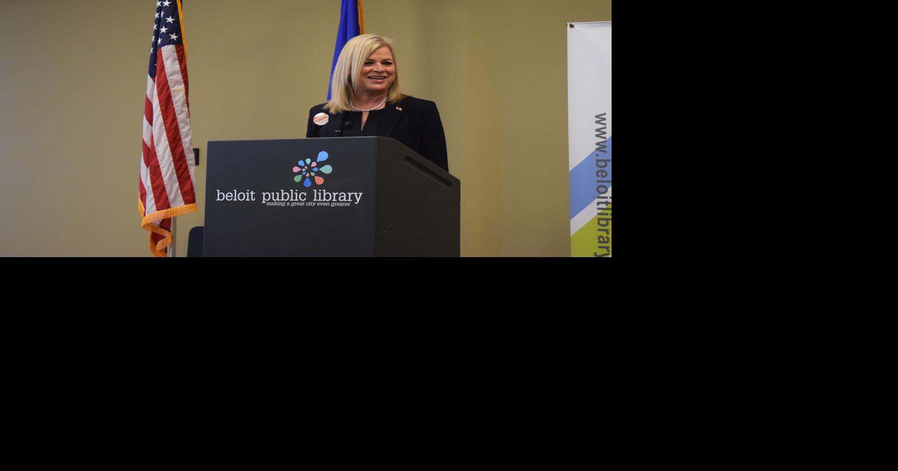 State superintendent candidate Kerr visits Beloit library | Local News ...