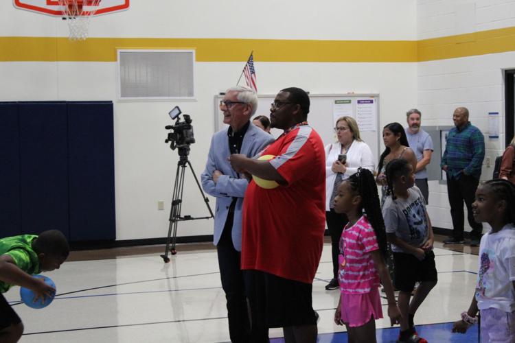 Gov. Evers makes a visit to a Beloit elementary school after announcing ...