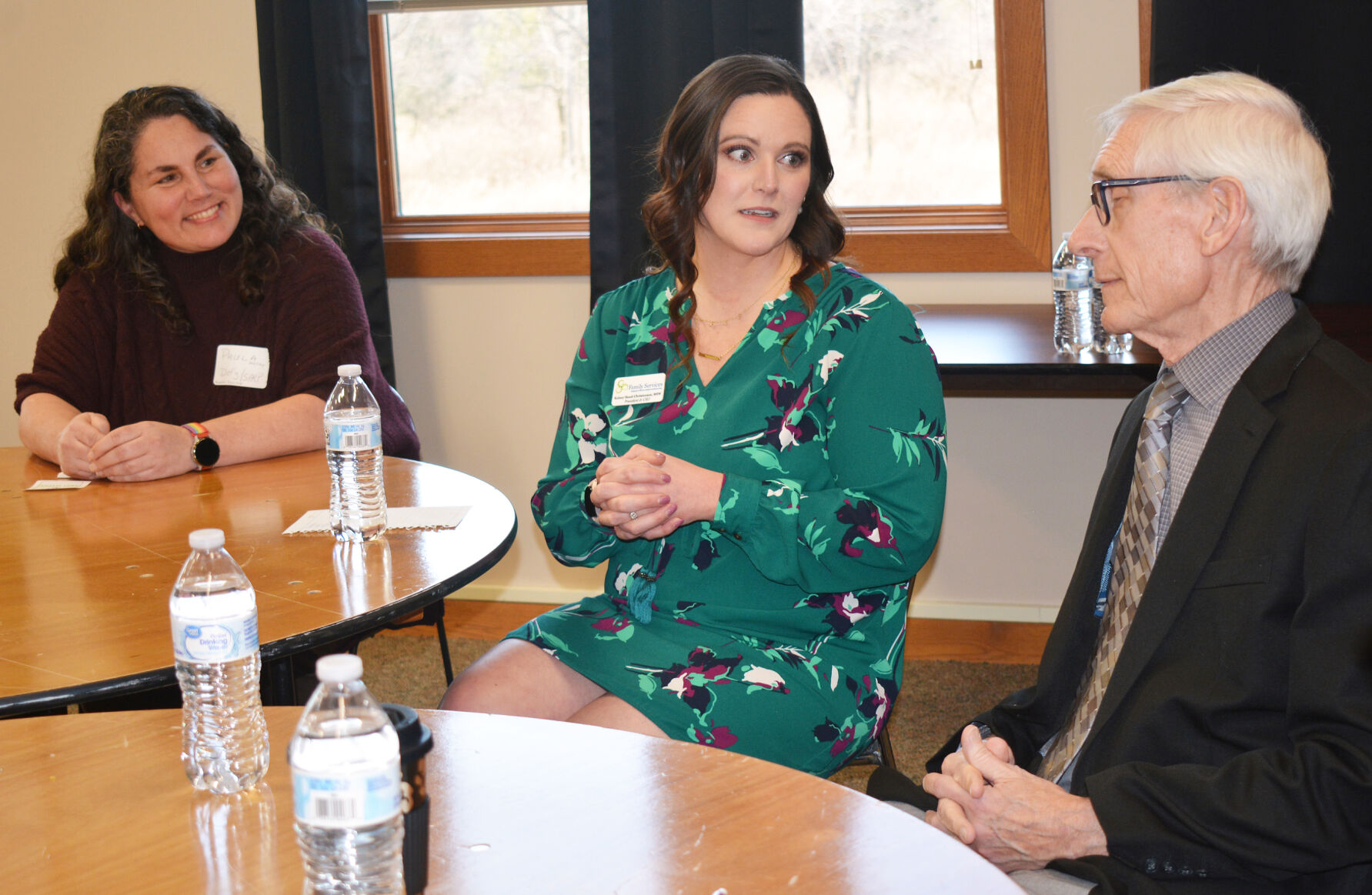 Gov. Evers visits Beloit, talks with violence survivor advocates ...