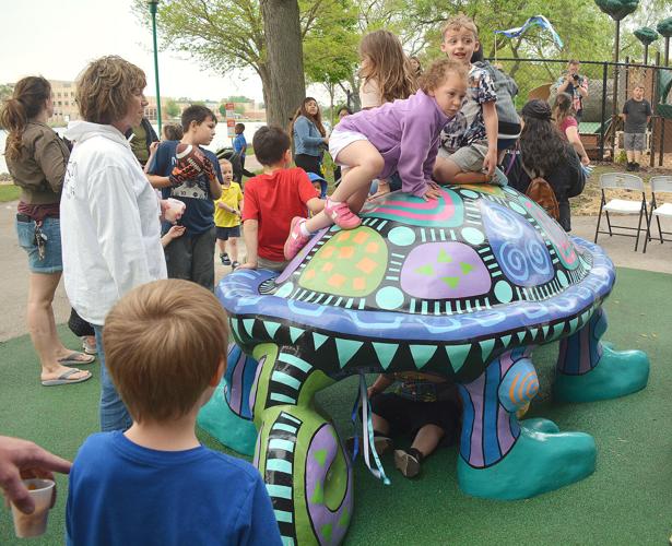 Turtle Island Playground reopens to the delight of children | Local ...